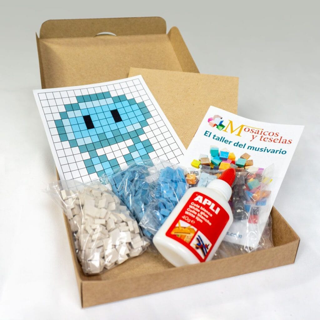 Kit mosaico medusa para niños - Mosaicos y teselas